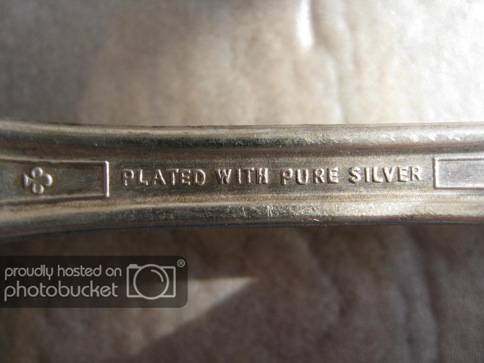 Help ID Flatware Marked " Plated With Pure Silver" - Reading American ...