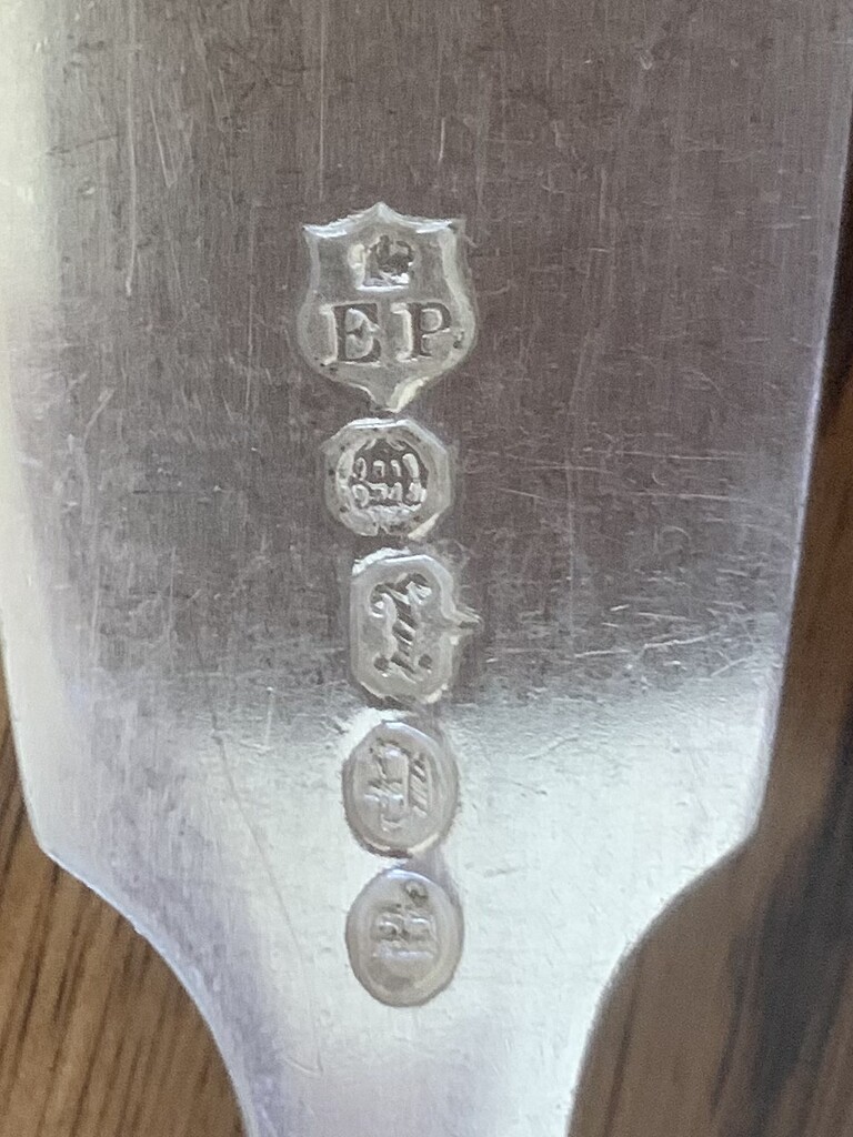 EP hallmark info sought - please and thank you - British Silver ...
