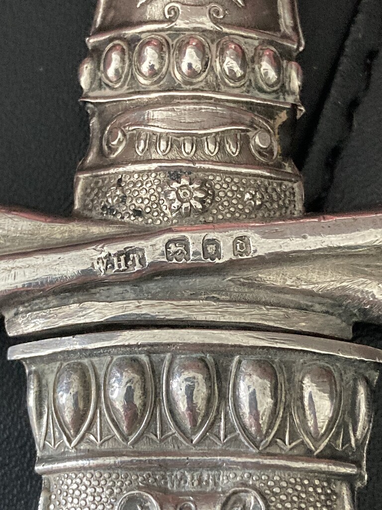 Sterling silver Masonic dagger sponsor mark - Silver Collector Forums