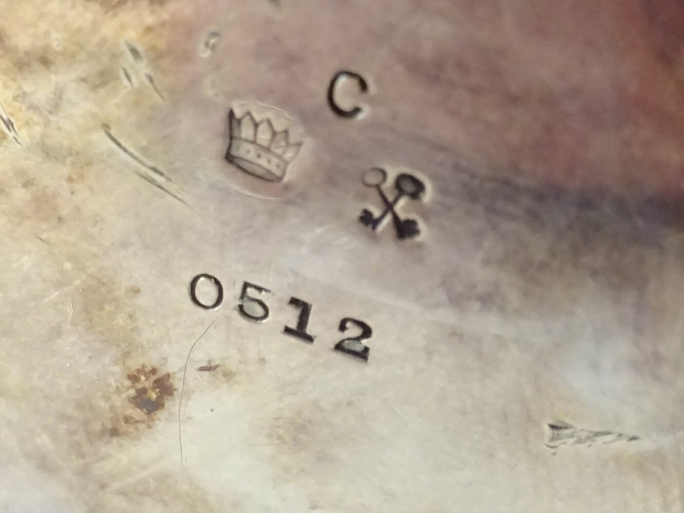 Crown and Crossed Keys Hallmarks Identification Help Flower Vase ...