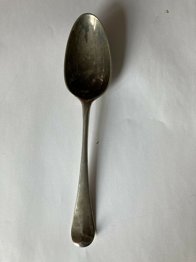 Large spoon hallmarks silver or plated - Silver Collector Forums