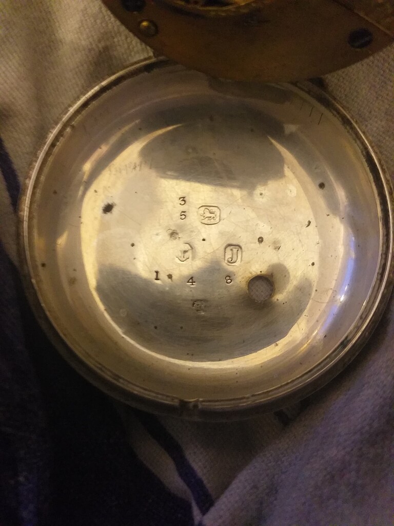 Pocket watch J Lion and anchor marking - Silver Collector Forums