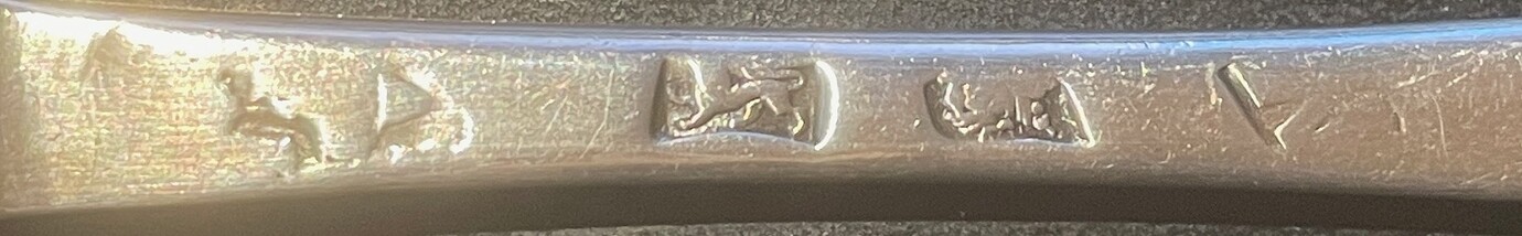 Britannia standard Rat-Tail Hanoverian spoon - Reading Silver Hallmarks ...