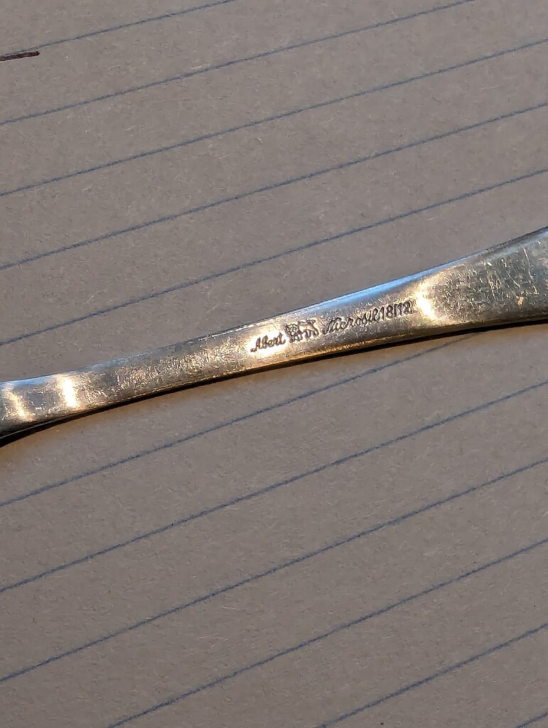Spoon with Albert name and Lion passant stamp? - British Silver ...