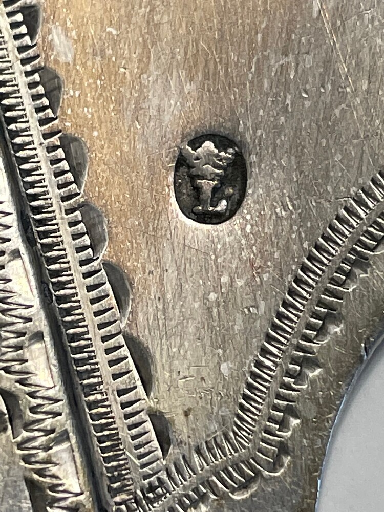 Help with silver 18th century hallmark L with crown and "?M" - Silver ...
