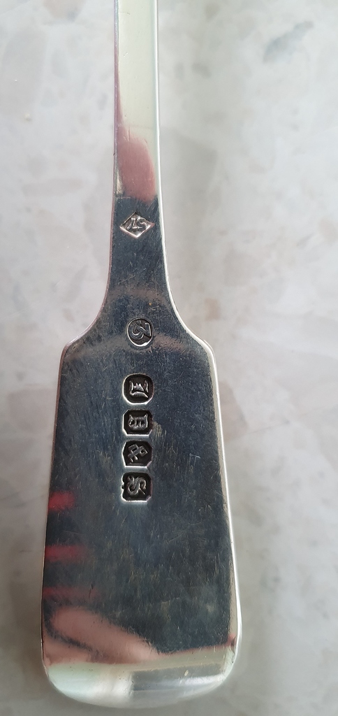 Help identifying markings on a silver fork - Reading Silver Hallmarks ...