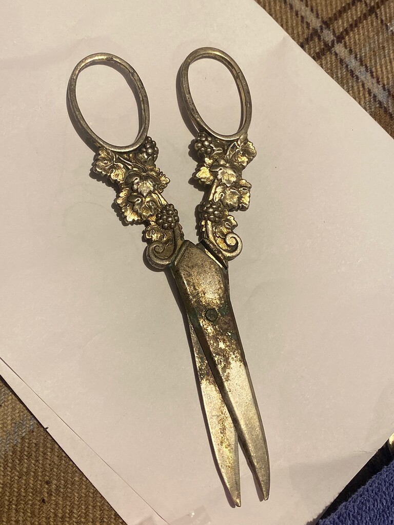 Old scissors… help identify please - Reading Silver Hallmarks - Silver ...