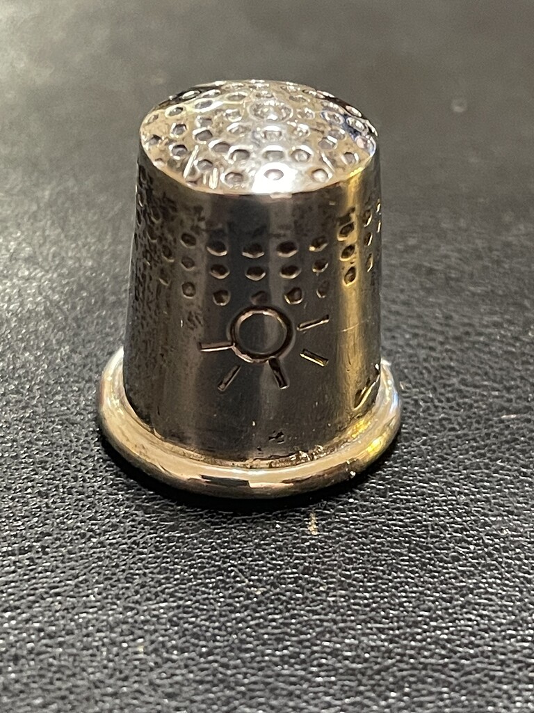 Help with identifying thimble - Silver Collector Forums