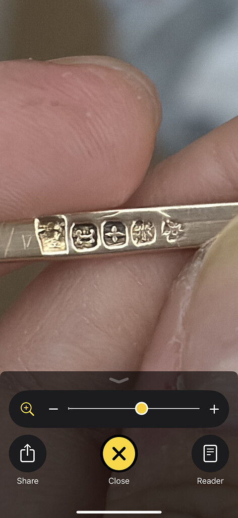 Gold color hallmark - Reading Silver Hallmarks - Silver Collector Forums