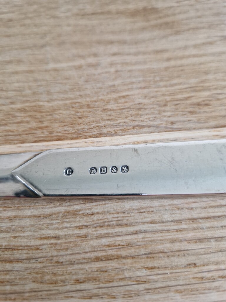 Can anyone identify these marks on skewers? - British Silver - Silver ...