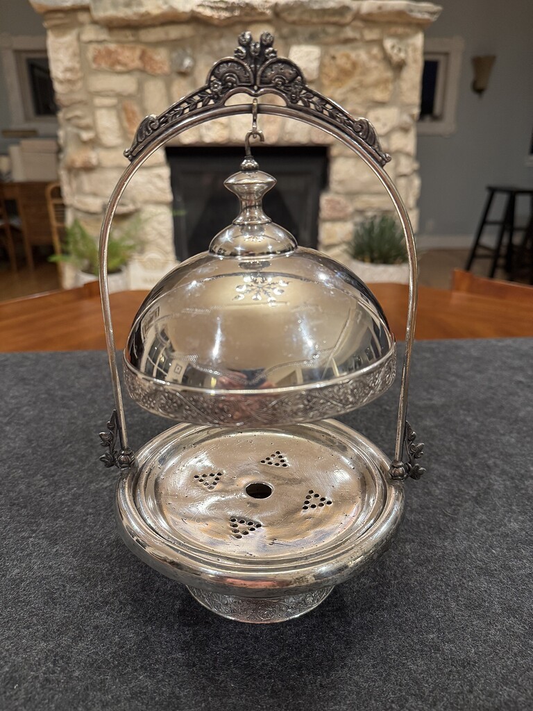 Rogers & Bros hanging butter dish - Identification Help - What is it ...