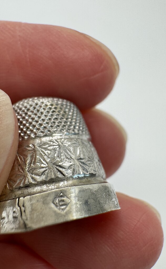 Letter E on Silver Thimble - Reading Silver Hallmarks - Silver ...