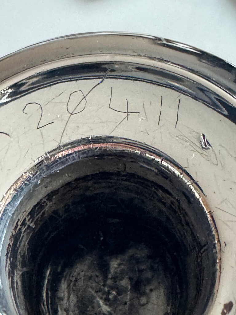 Scratched numbers on candle sticks - Silver Collector Forums