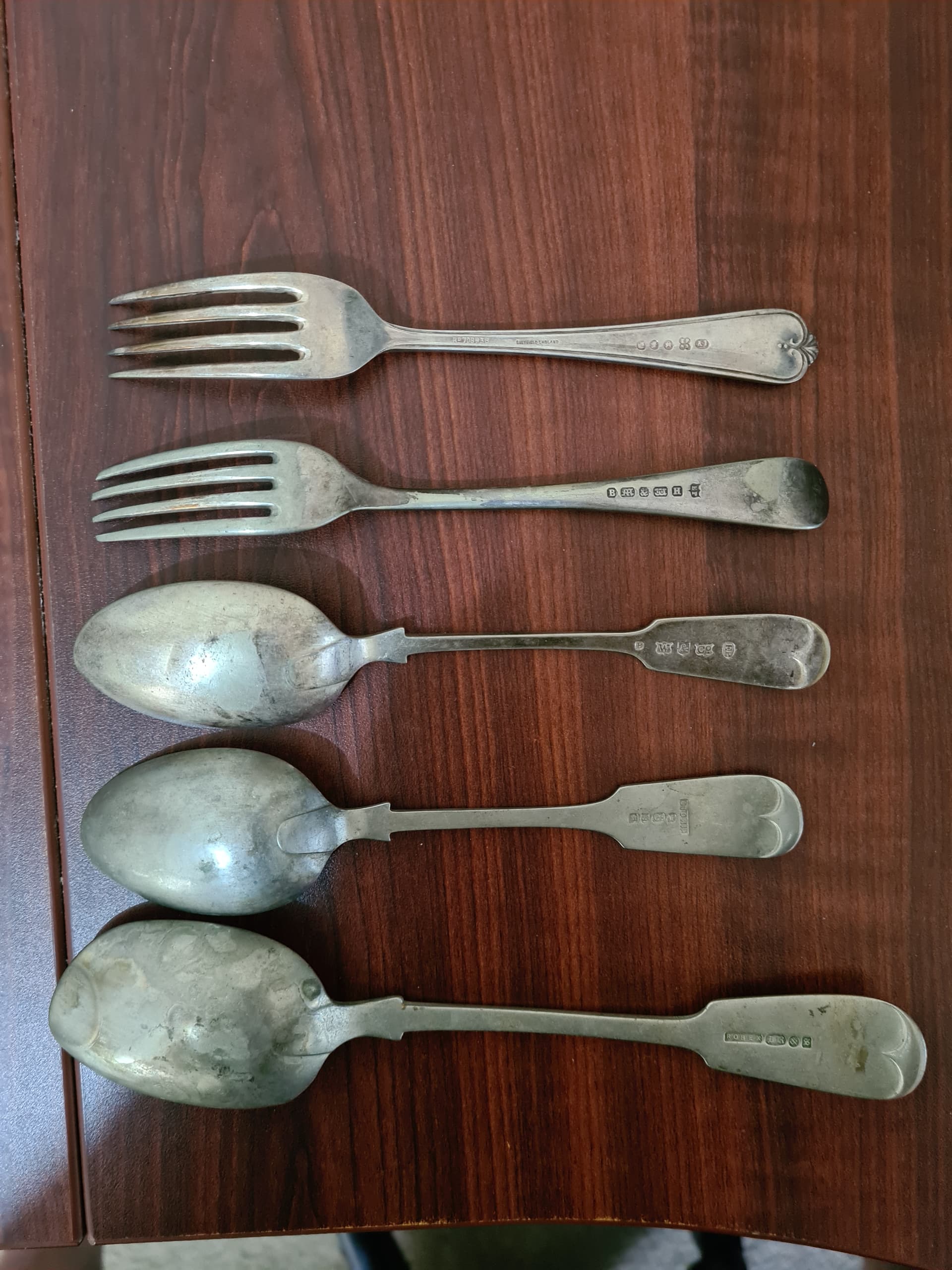 Help with the markings on these spoons and forks - Identification Help ...