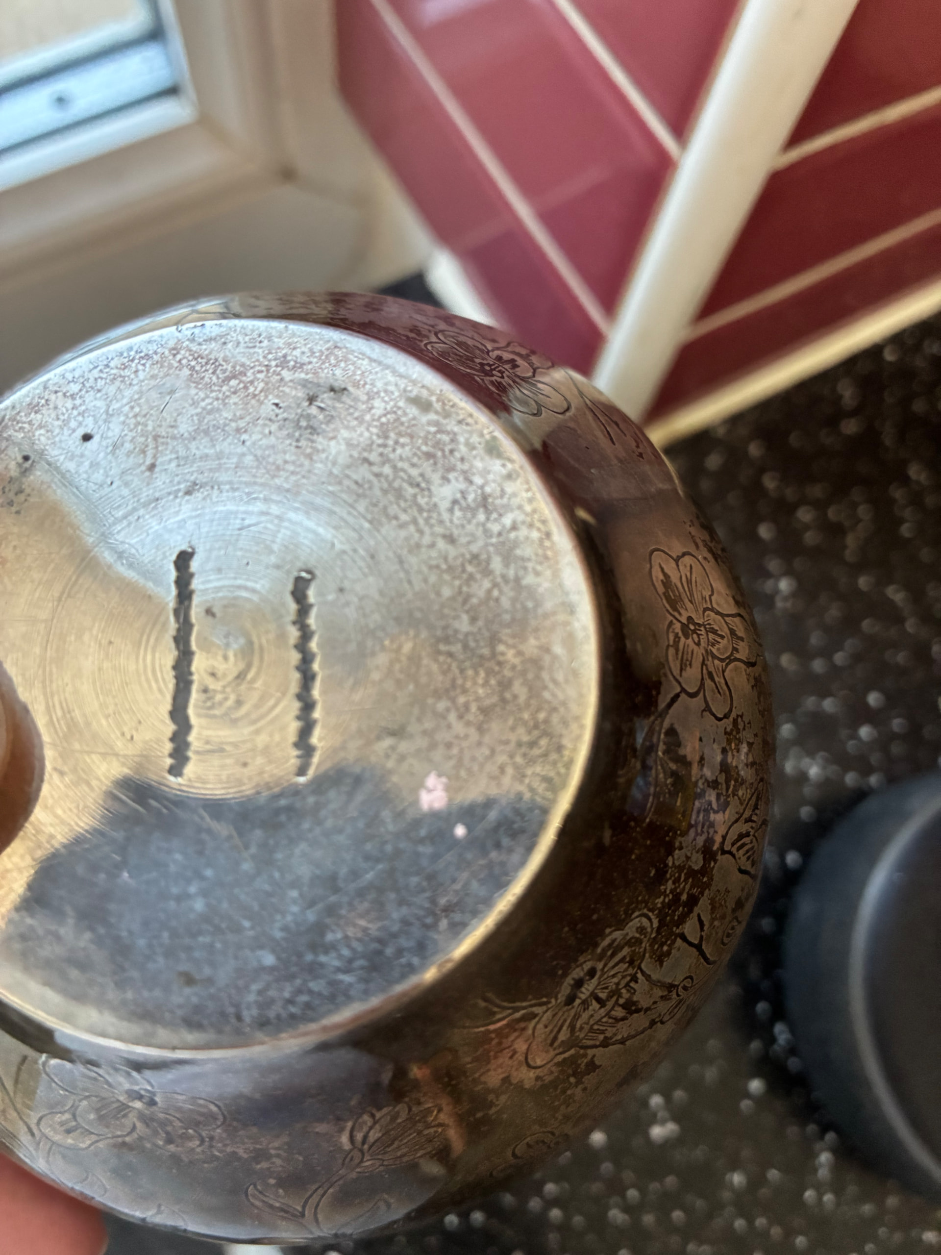 Help with markings on my vase Chinese silver or plated - Silver ...